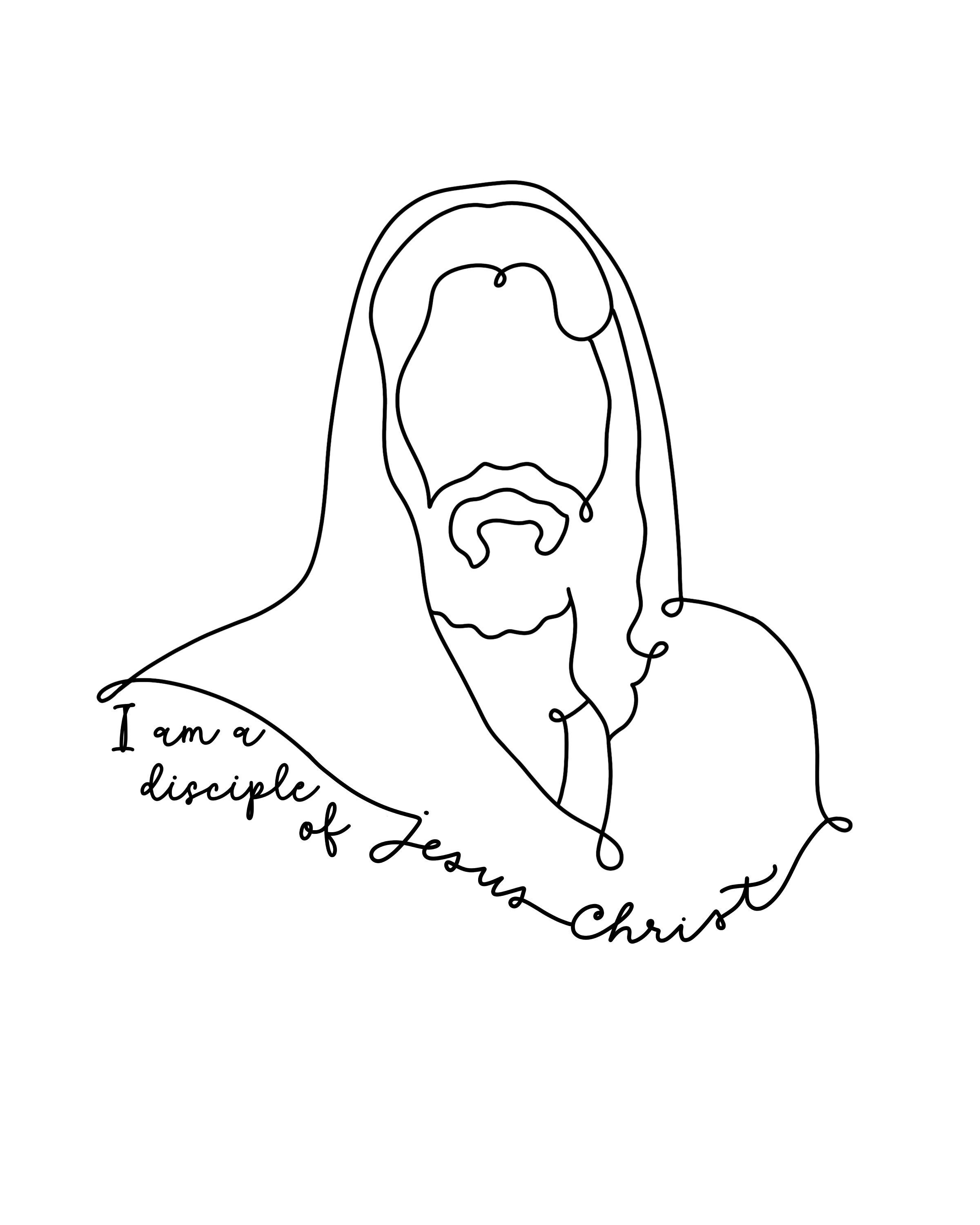 Disciple of Christ Line Art Digital Download - Etsy
