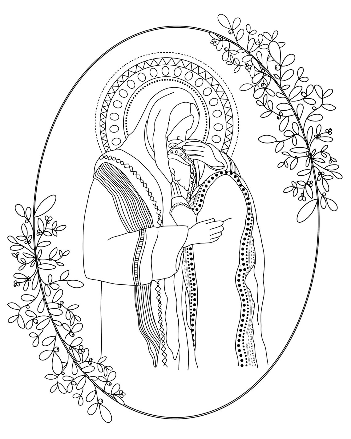 Comfort of Christ Coloring Page Digital Download - Etsy