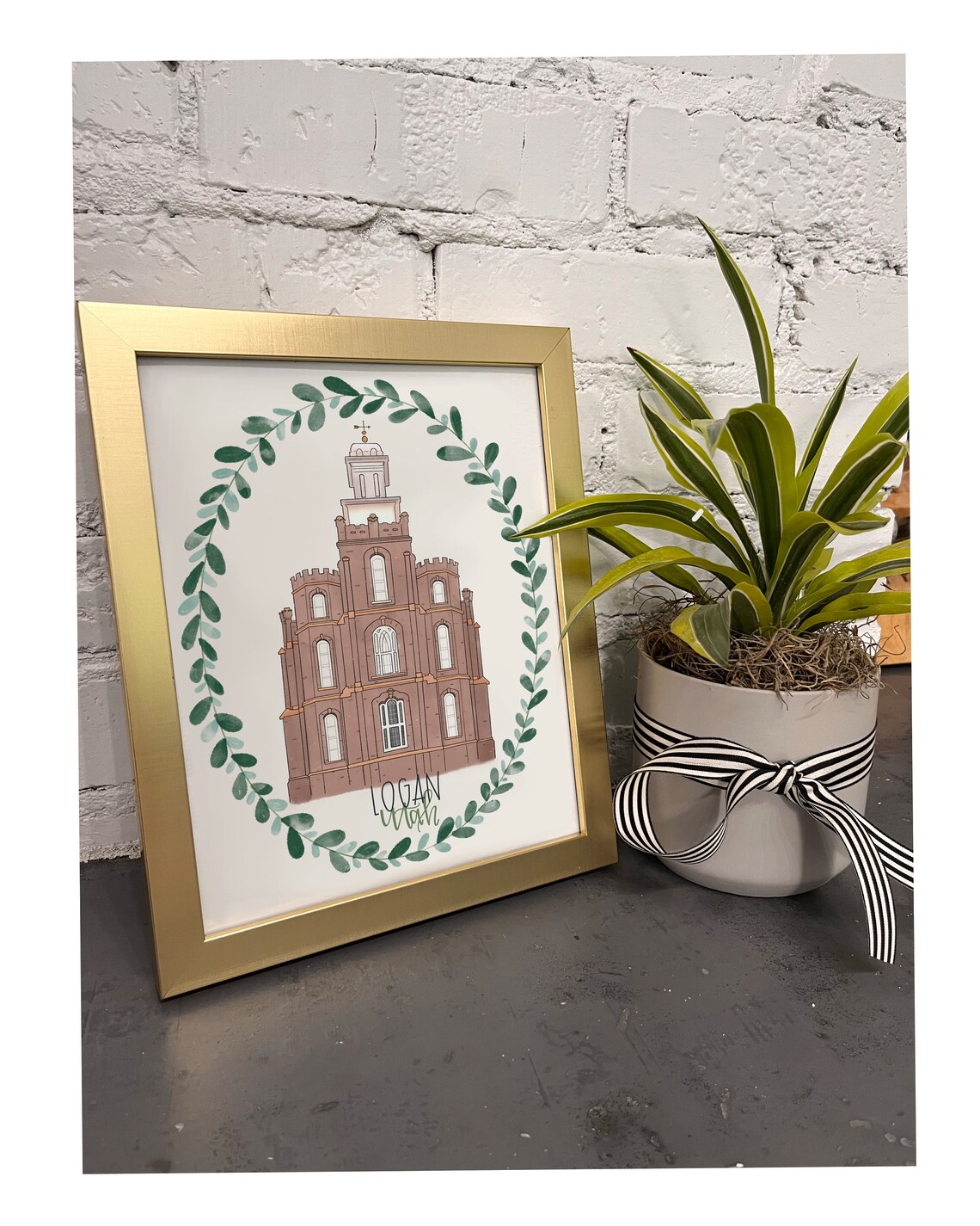 Logan Temple Watercolor Digital Download - Etsy