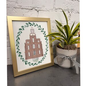 Logan Temple Watercolor Digital Download - Etsy