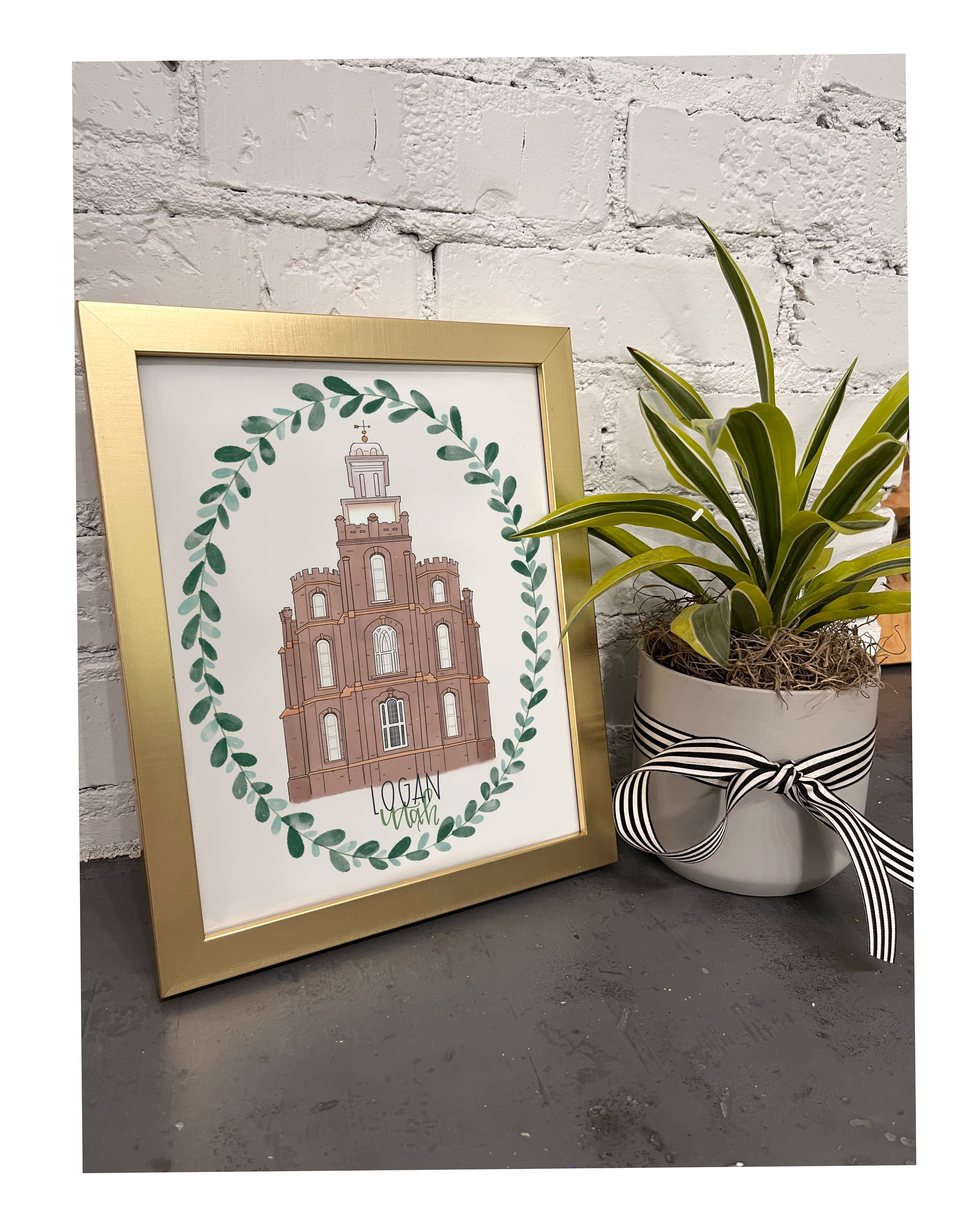 Logan Temple Watercolor Digital Download - Etsy