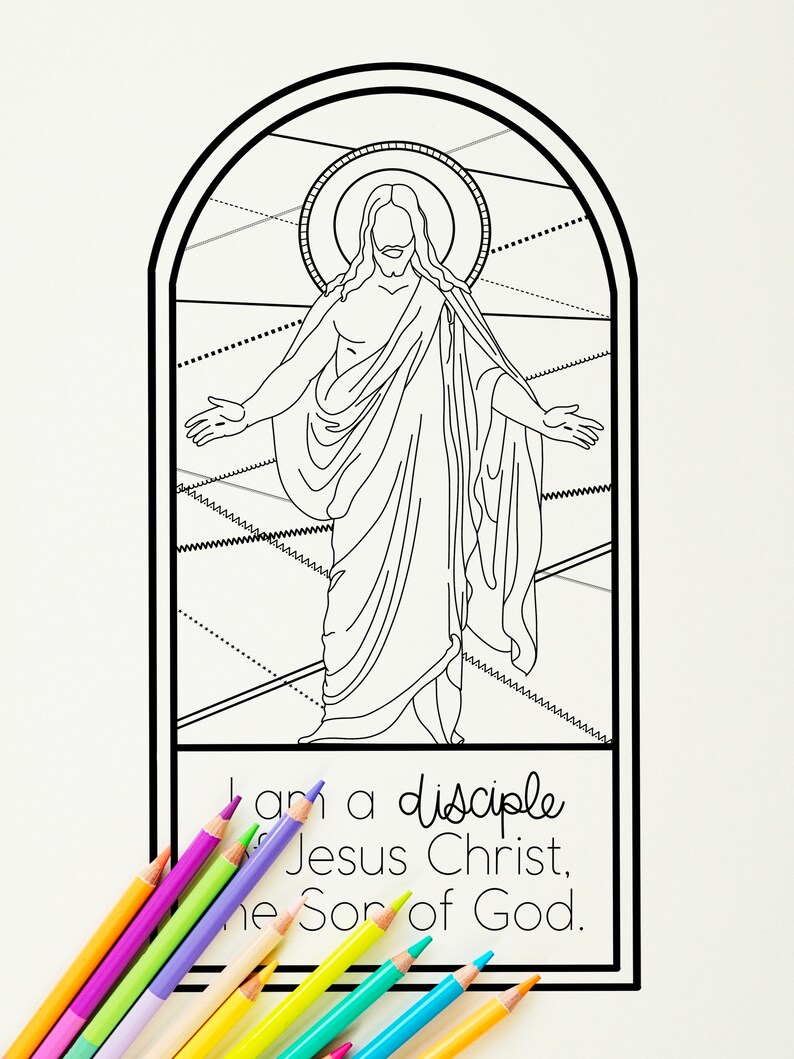 Youth Theme “disciple of Christ” Coloring Page - Etsy
