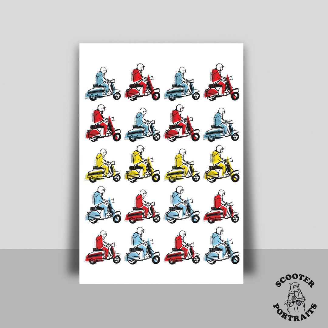 Classic Scooter, Scooter, Mods, Mod Art, Retro Scooter, Scootering ...