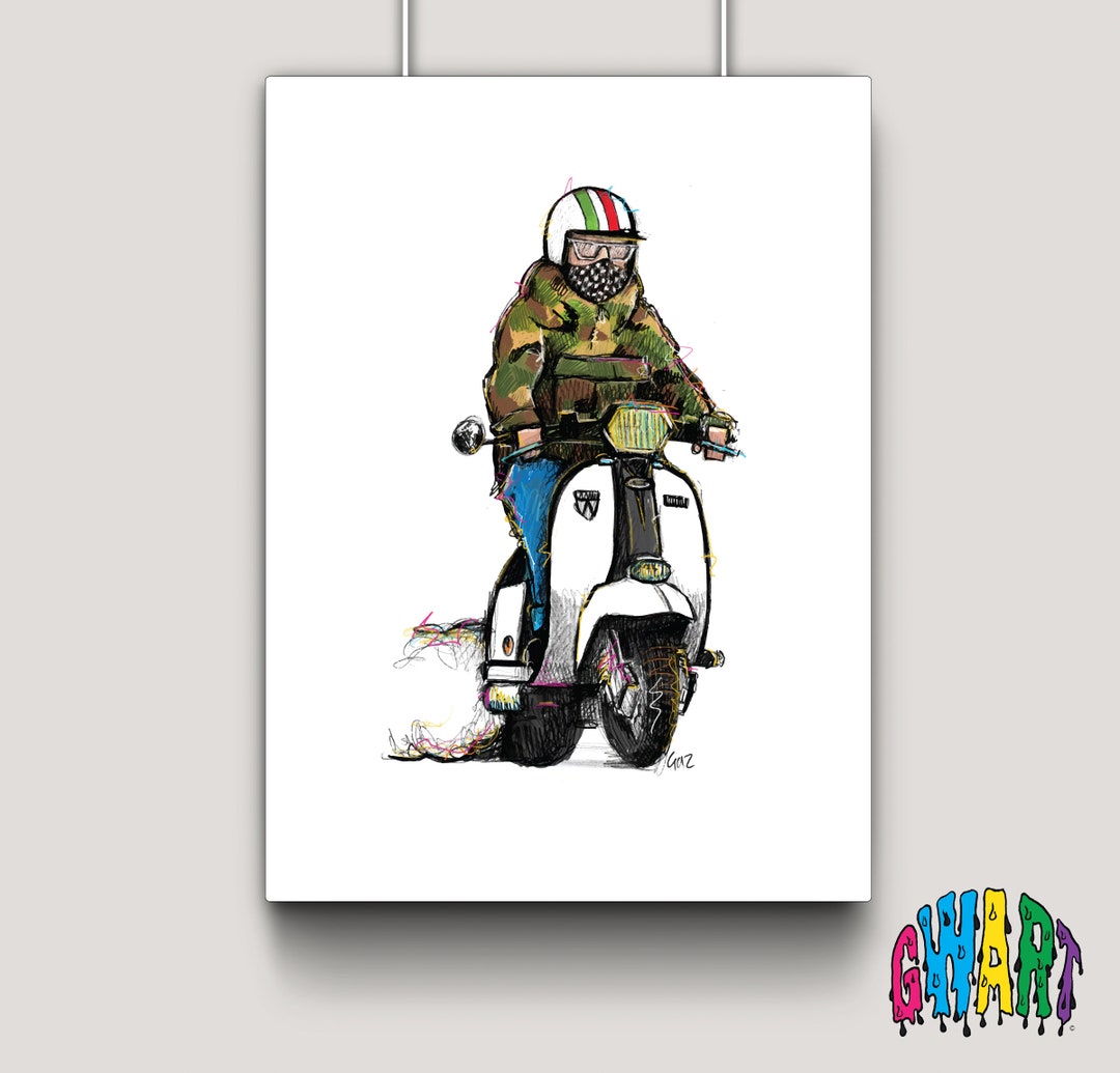 Classic Scooter, Scooter, Mods, Mod Art, Retro Scooter, Scootering ...