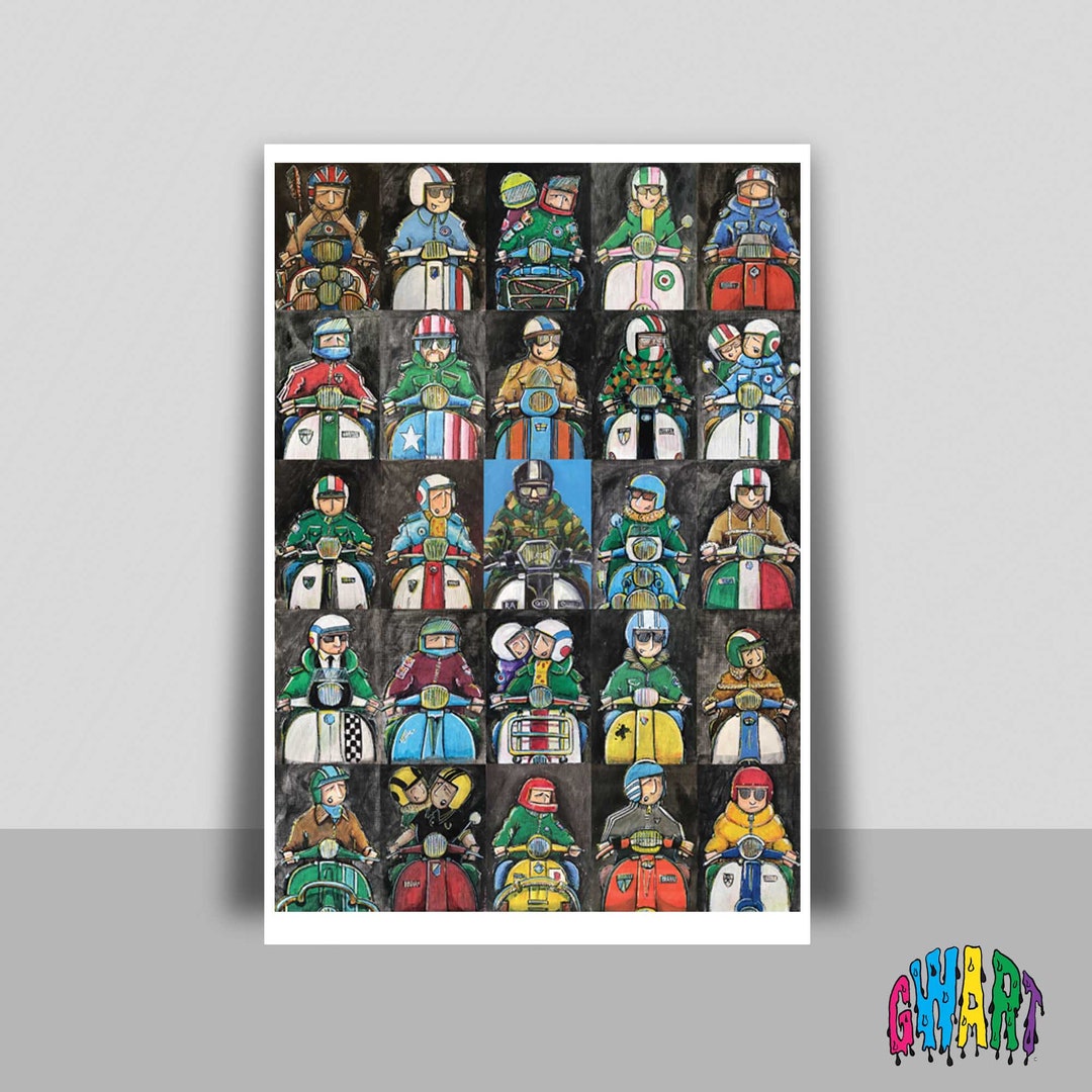 SP: Classic Scooter, Scooter, Mods, Mod Art, Retro Scooter, Scootering ...