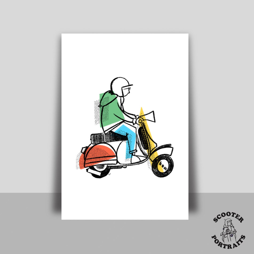 Classic Scooter, Scooter, Mods, Mod Art, Retro Scooter, Scootering ...