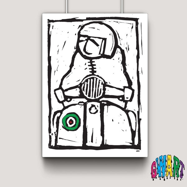 Mods Pop Art Print - Etsy
