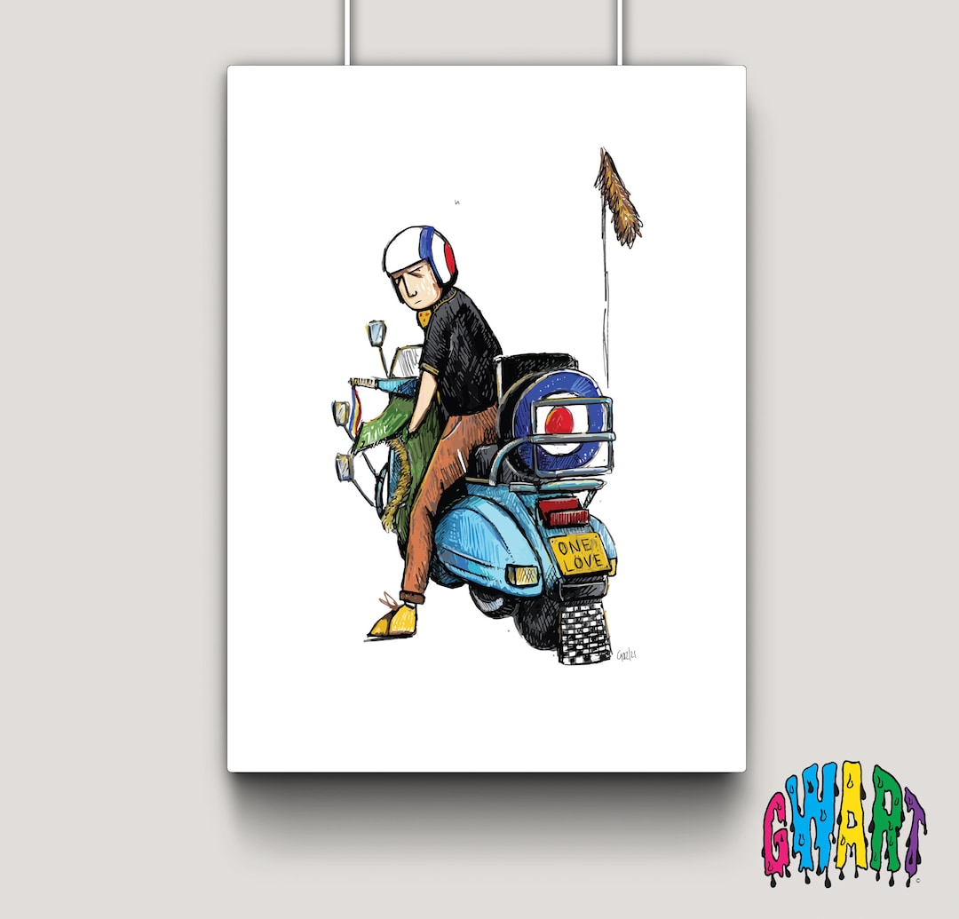 Classic Scooter, Scooter, Mods, Mod Art, Retro Scooter, Scootering ...
