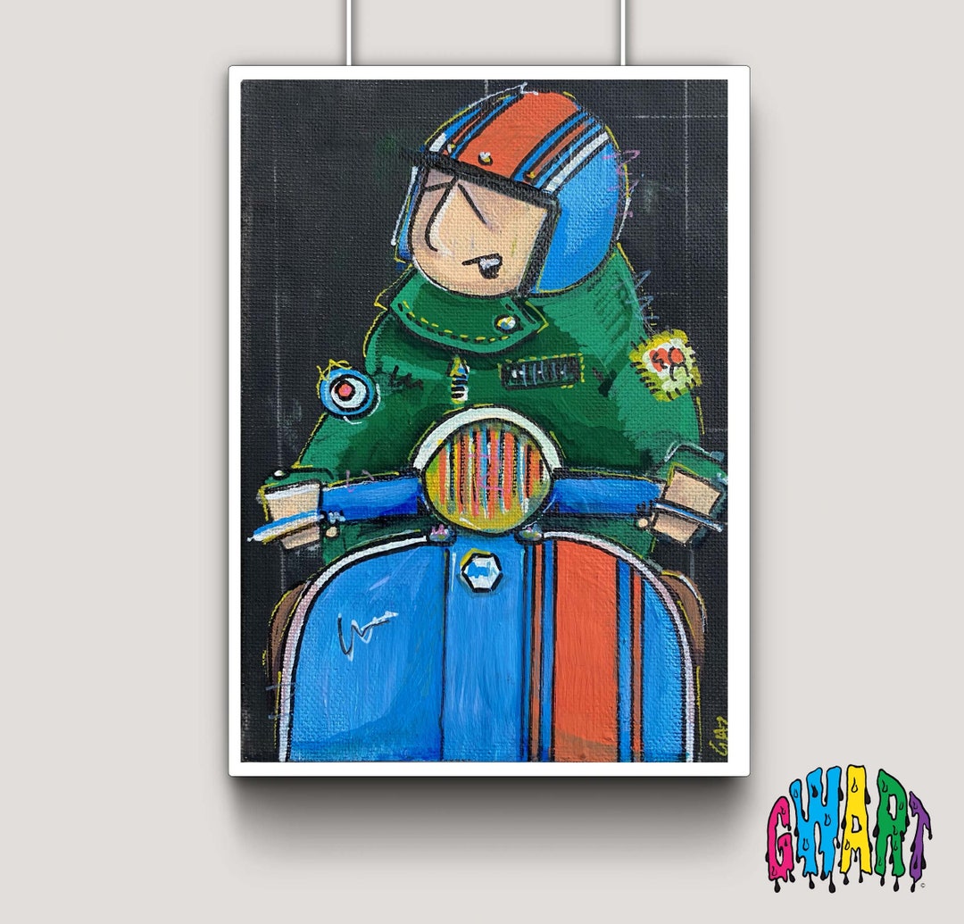 Classic Scooter, Scooter, Mods, Mod Art, Retro Scooter, Scootering ...