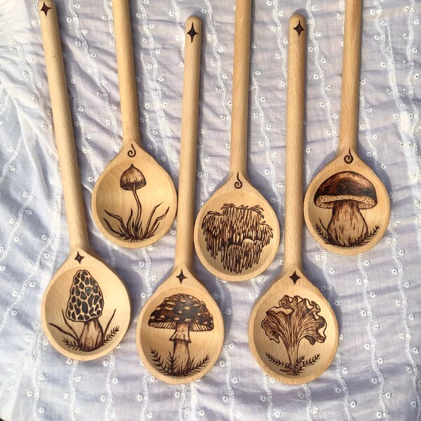 Pyrography Spoons - Etsy