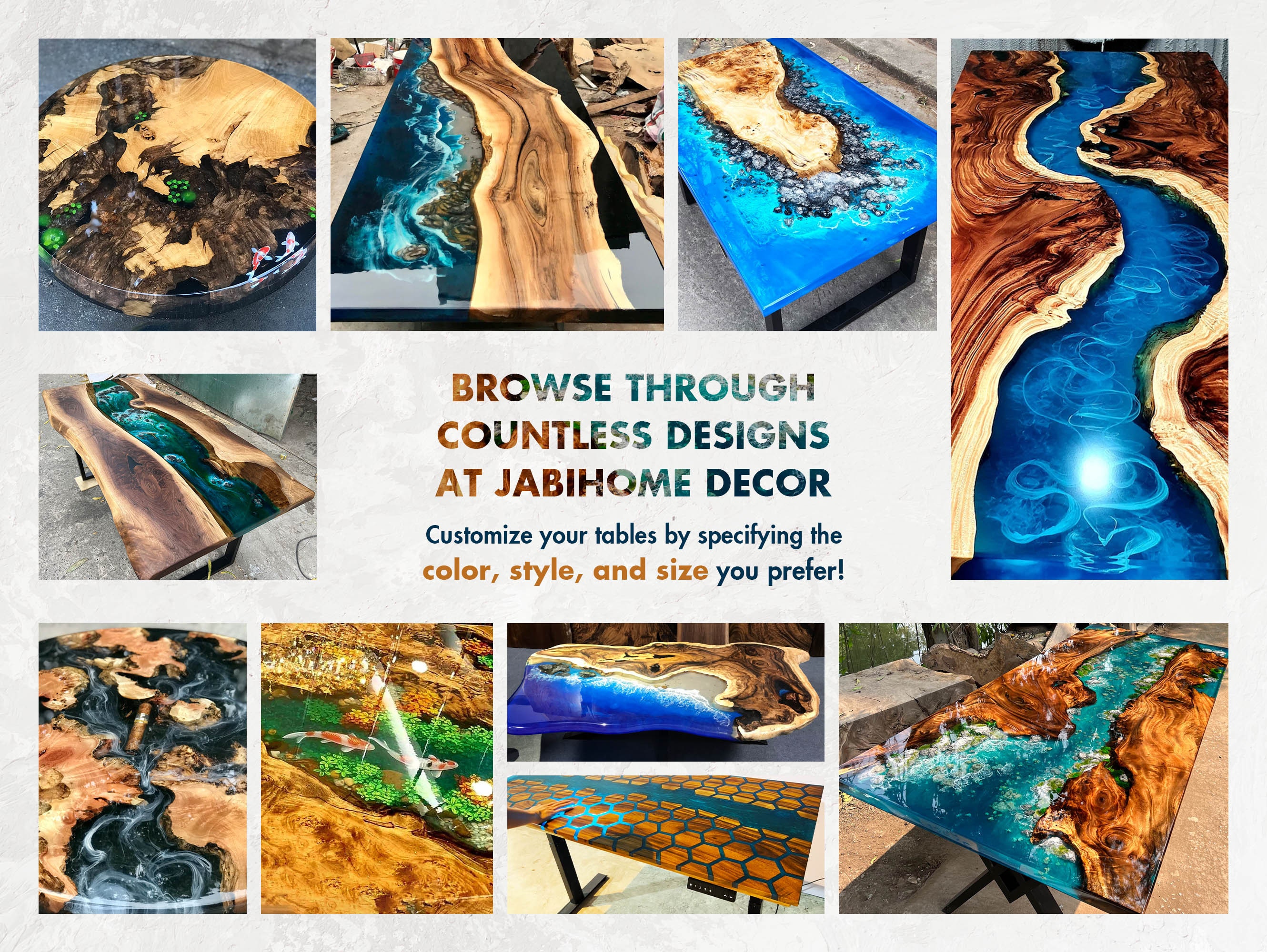 Personalized Epoxy Resin Bar Top, Customized Live Edge Epoxy Resin ...