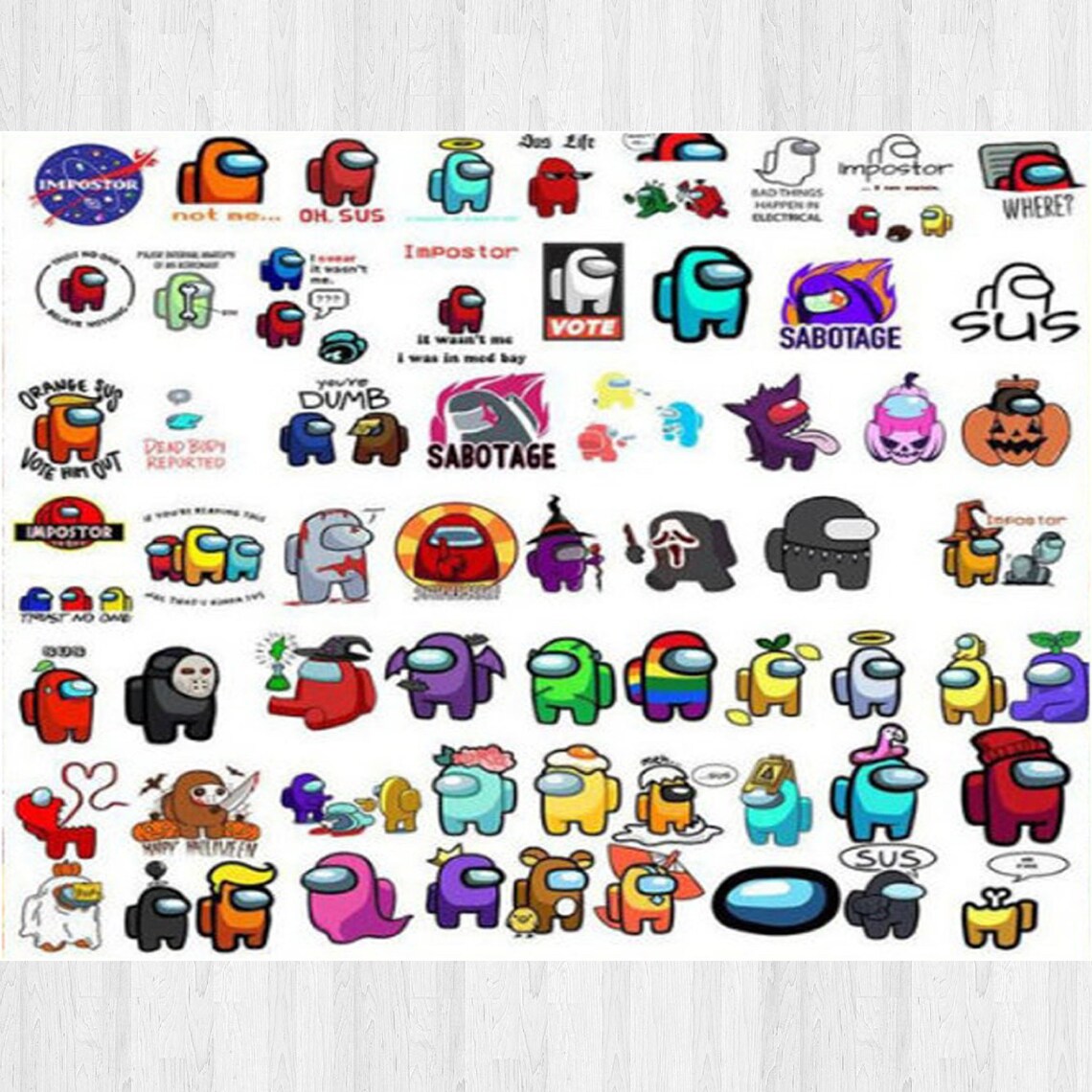 Among Us Mega Bundle SVG 3085 Files Among Us svg eps png | Etsy