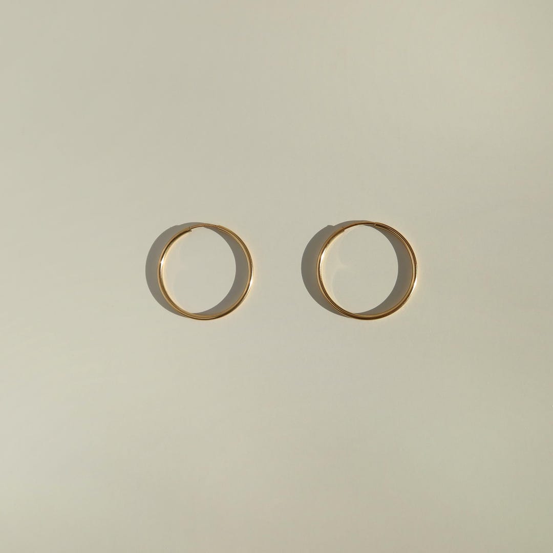 XXL Infinity Hoops - 30mm Hoops - Build Your Own Earrings - 14k Gold ...