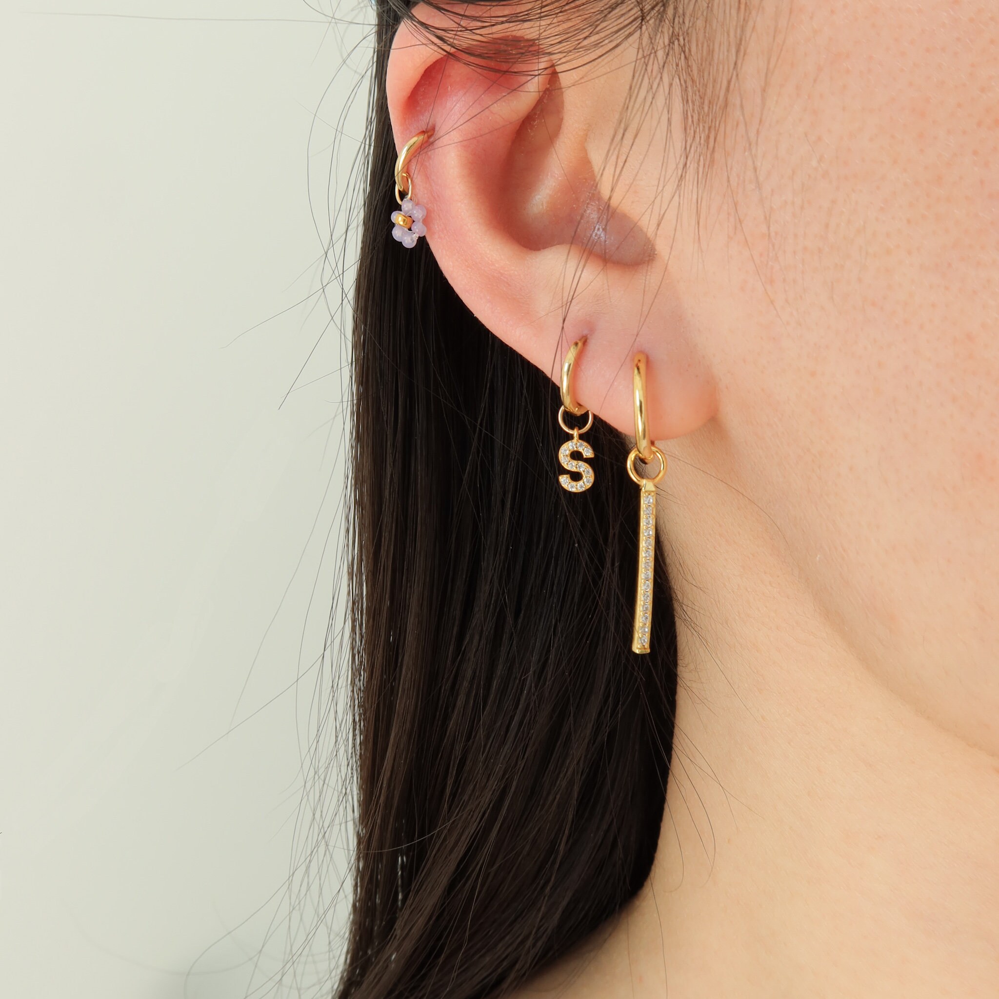 Initial Earring Charms - Monogram Letter Charms - Build Your Own ...
