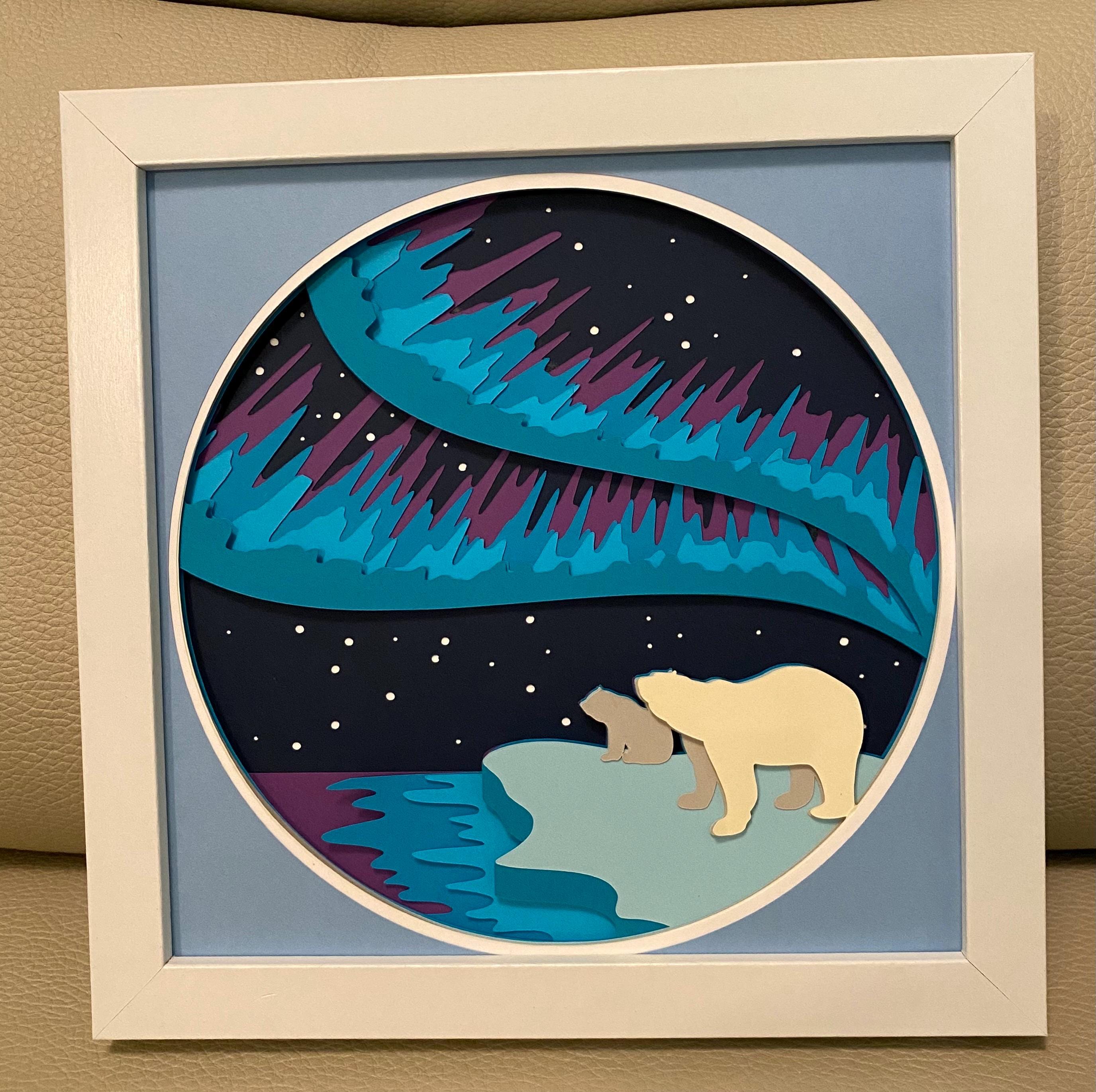 Northern Lights 3D Shadow Box - Etsy