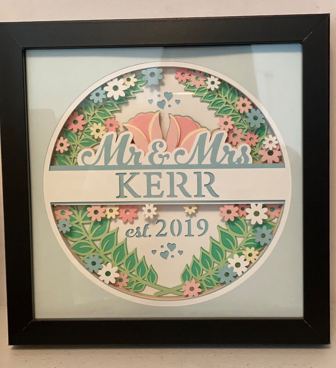 Wedding Day 3D Shadow Box Art - Etsy