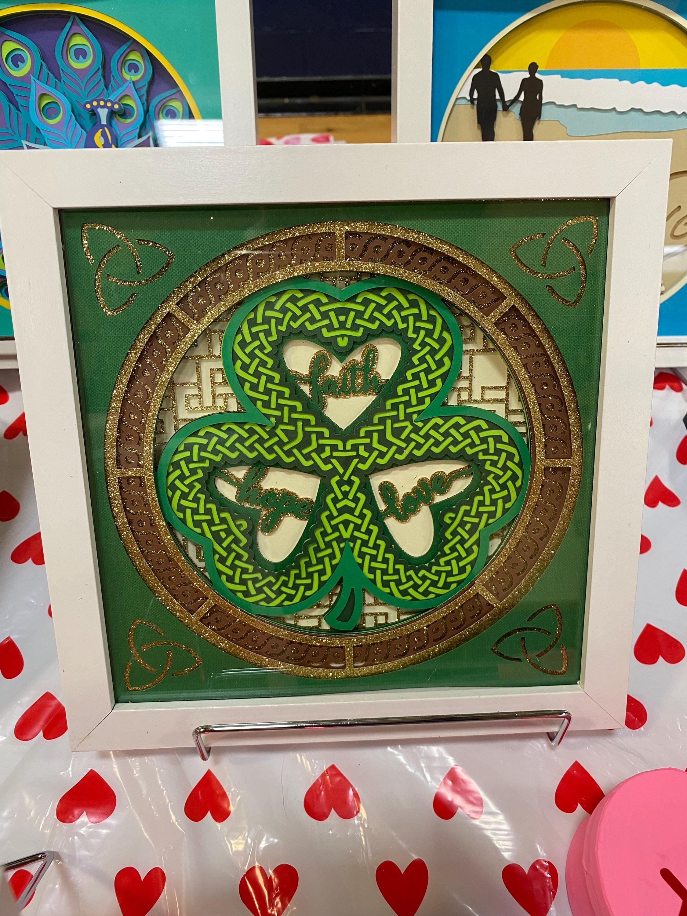 Shamrock 3D Shadow Box - Etsy