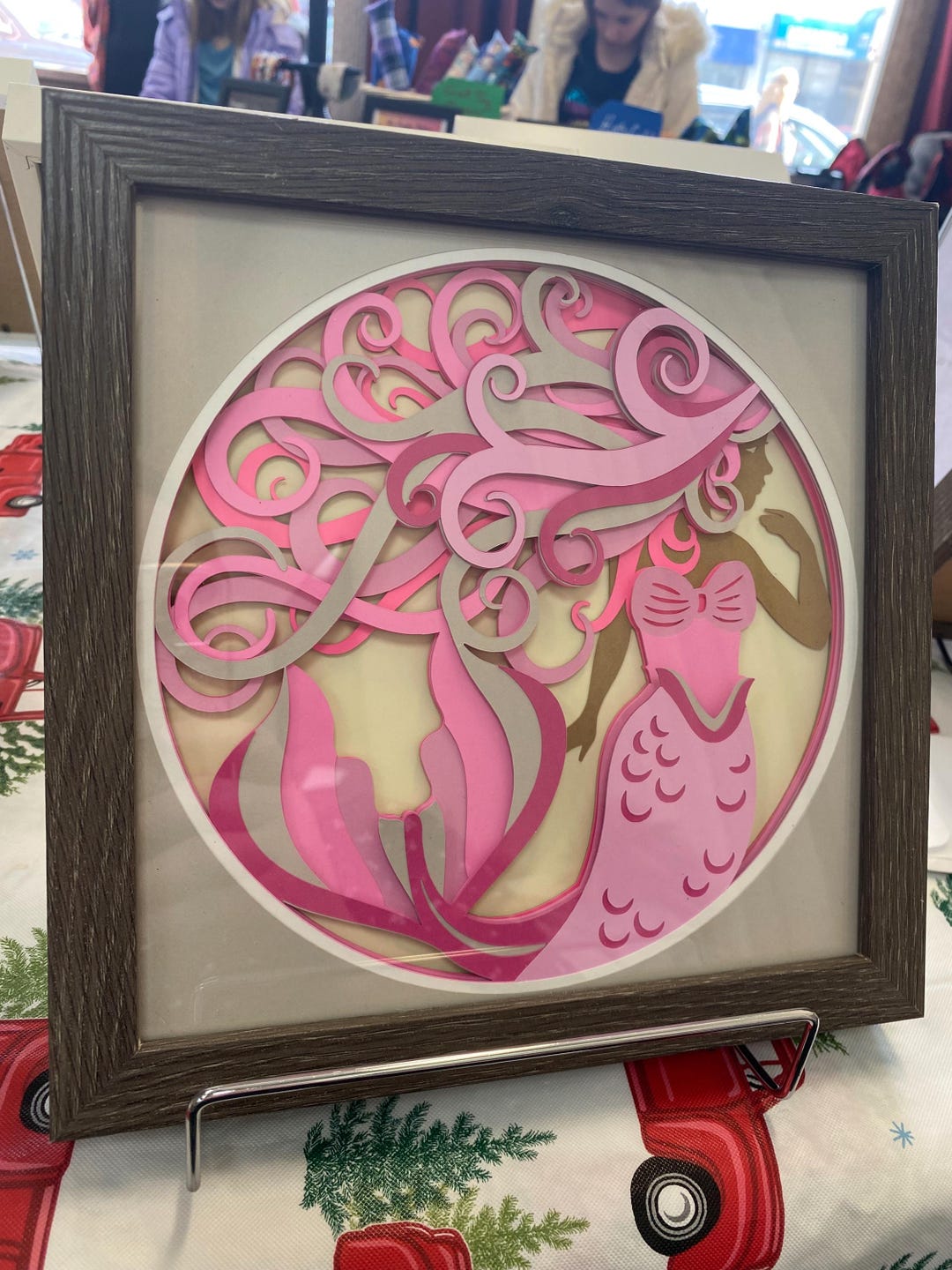 Mermaid 3D Shadow Box - Etsy