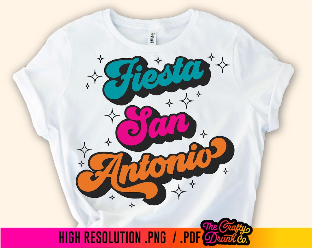 Retro Fiesta San Antonio SVG: Puro SA T-shirt Design (digital Download ...