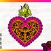 Sacred Heart SVG - Mexican Floral Skull Sagrado Corazón, Flaming Heart ...