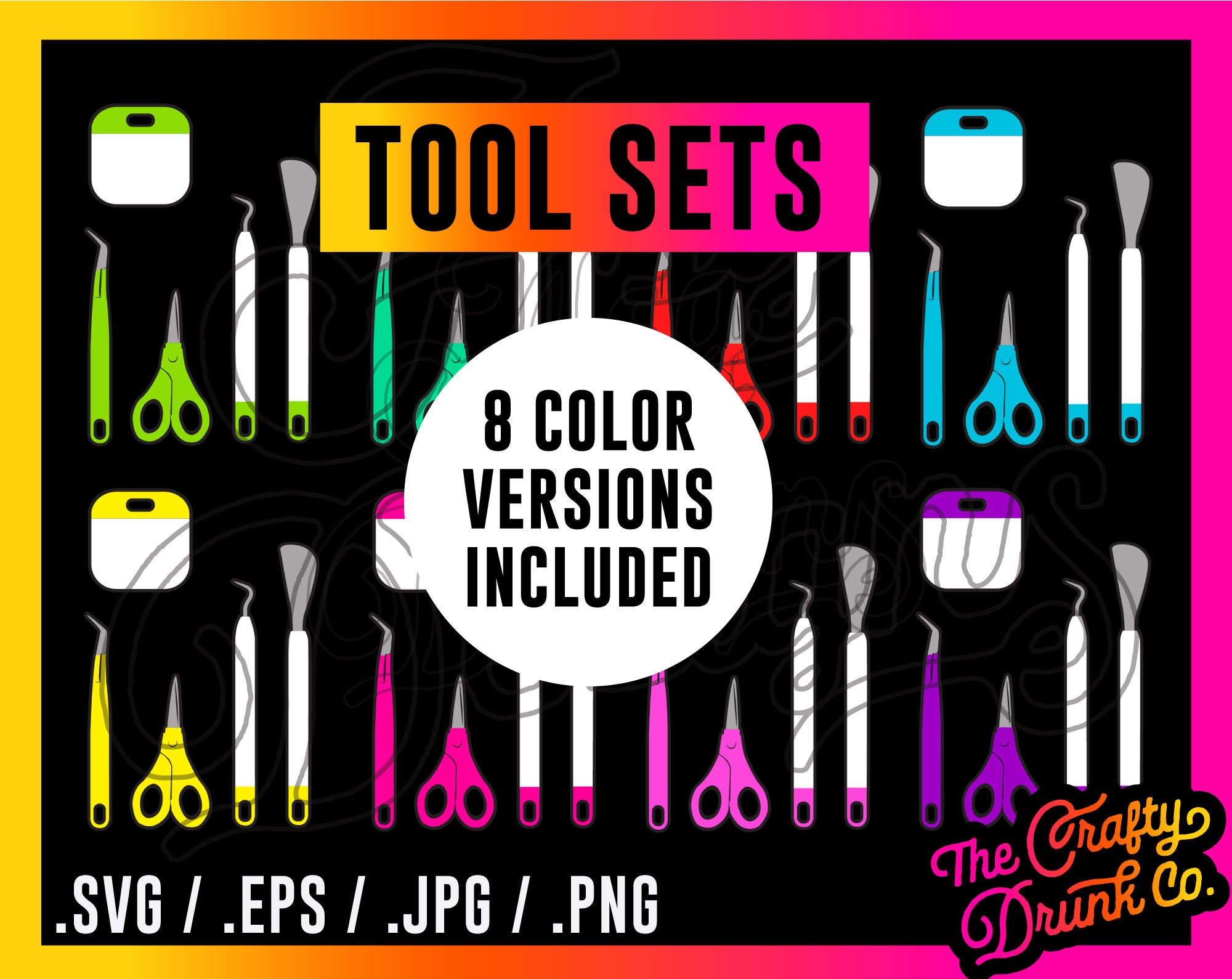 Cricut Tools SVG: Cutting & Weeding Machine Tools (digital Download) - Etsy