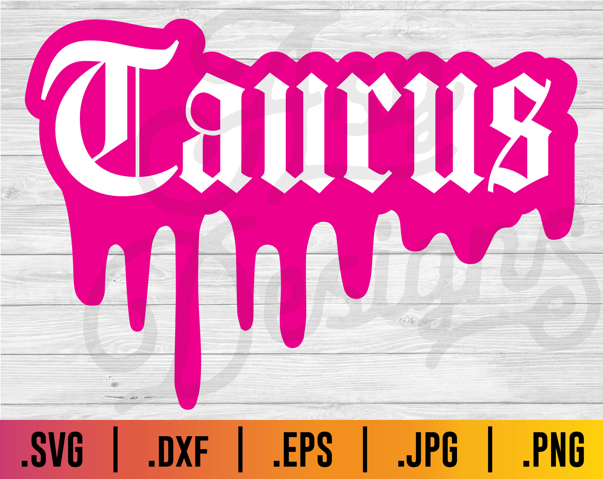 Taurus SVG Drip SVG Zodiac SVG Taurus Sign Svg - Etsy