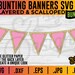 Layered Bunting Banner Pennant Flag SVG Bunting SVG Pennant - Etsy