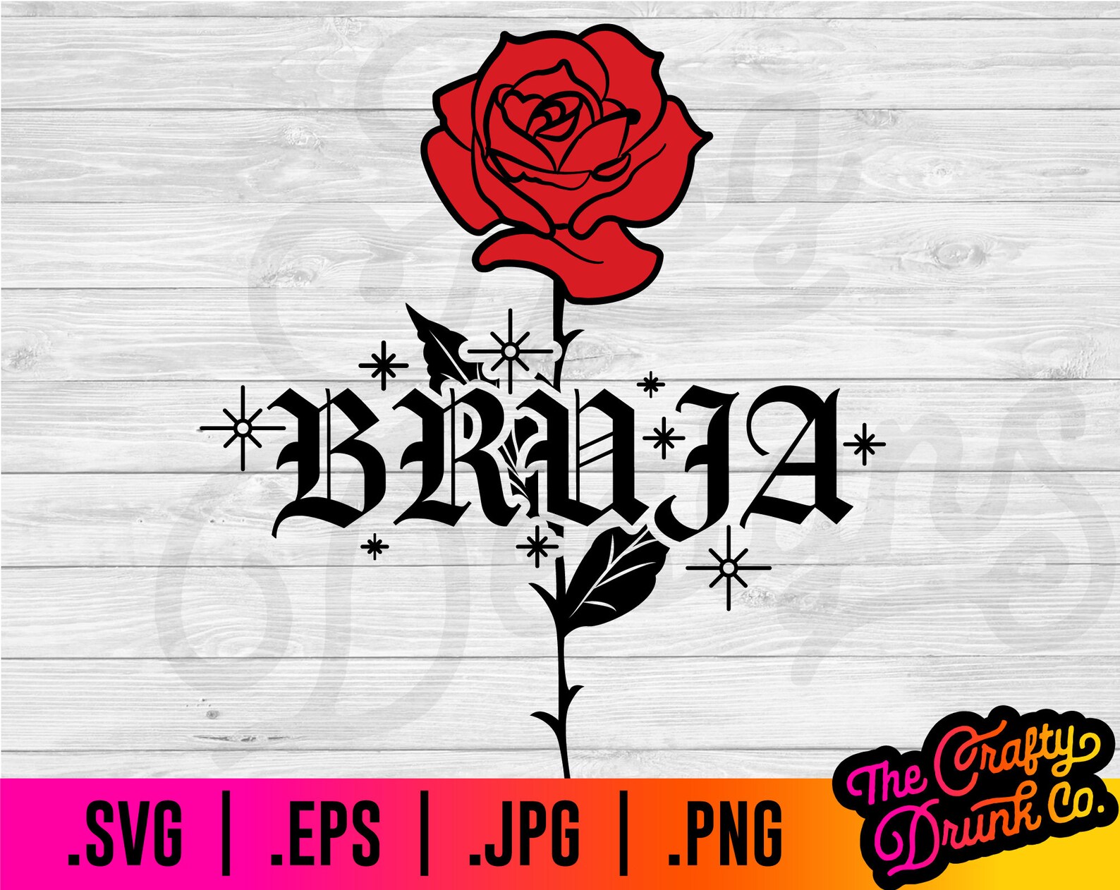 Bruja Rose SVG Bruja SVG Spanish SVG Halloween Svg - Etsy