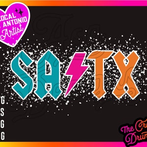 SATX San Antonio Texas SVG / PNG Sublimation Fiesta Colors Tshirt ...