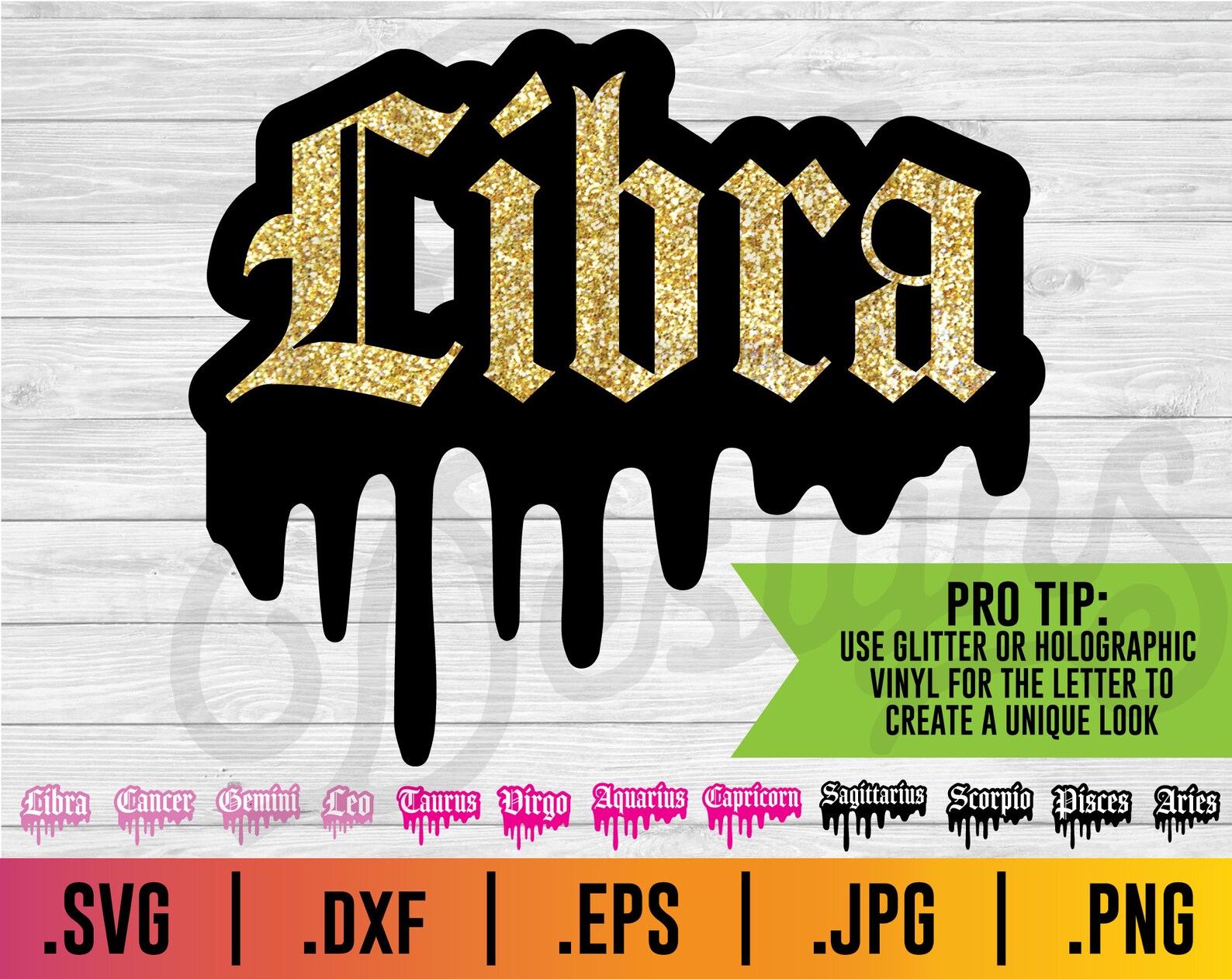 Libra SVG Drip SVG Zodiac SVG | Etsy