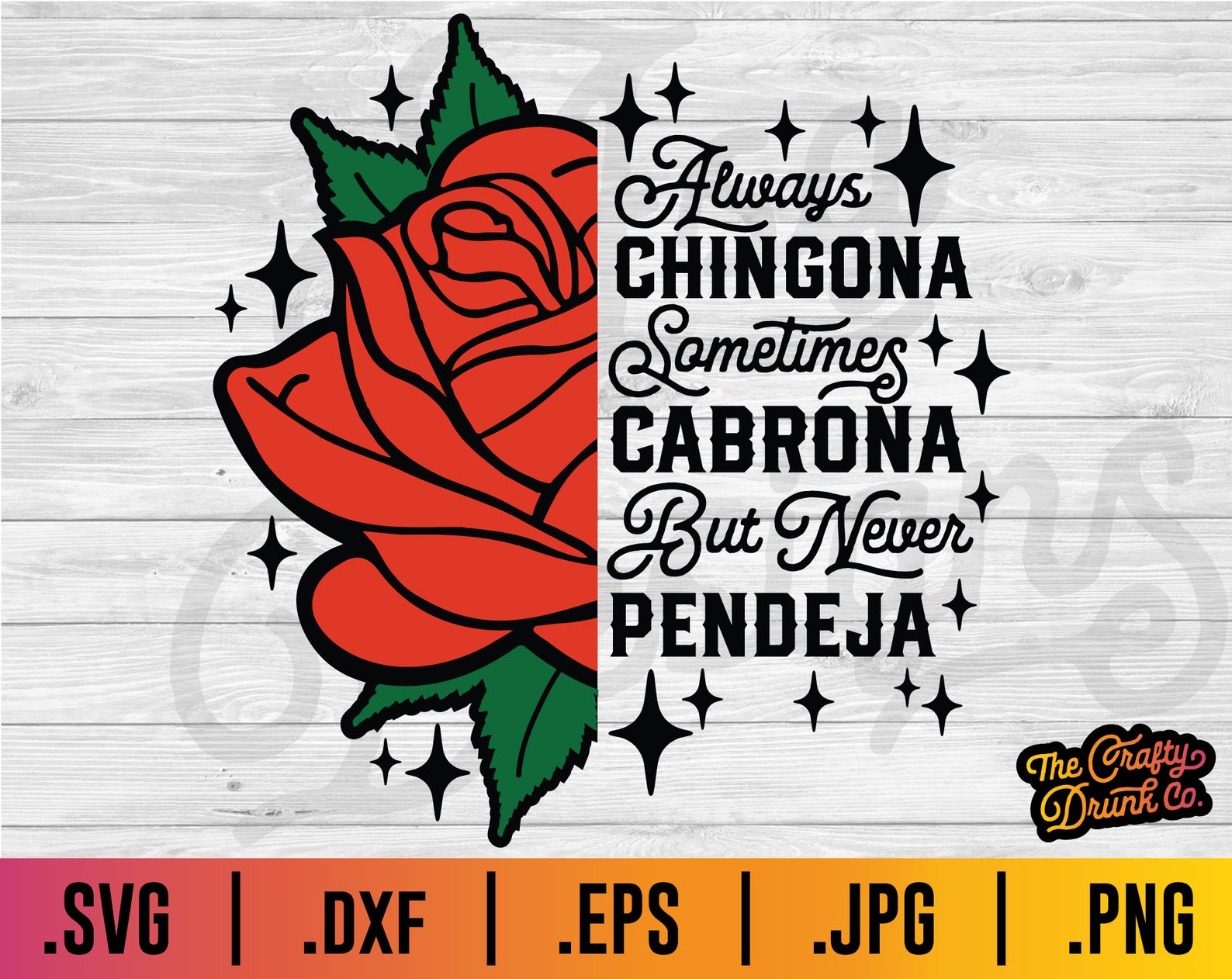 Always Chingona Sometimes Cabrona but Never Pendeja SVG - Etsy