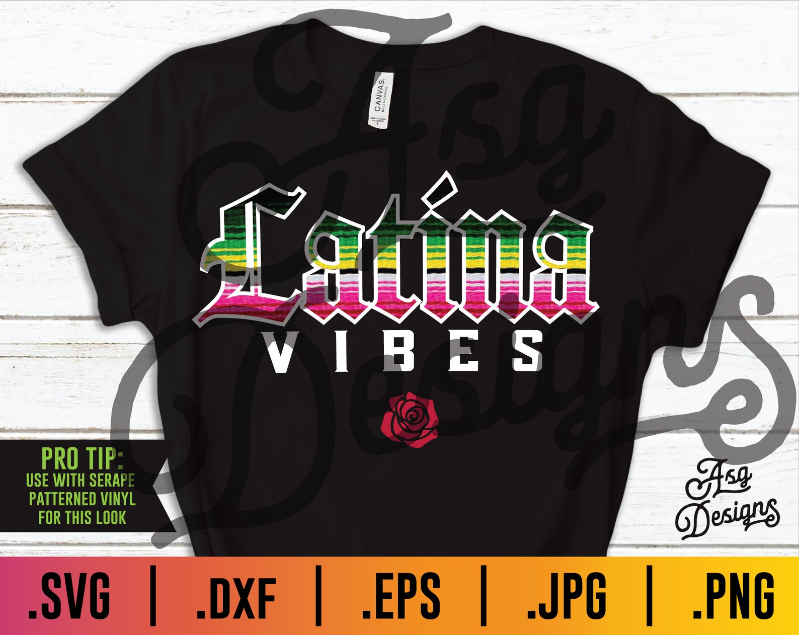 Latina Vibes SVG Latina SVG Shirt Design Mexican SVG Serape Vinyl ...