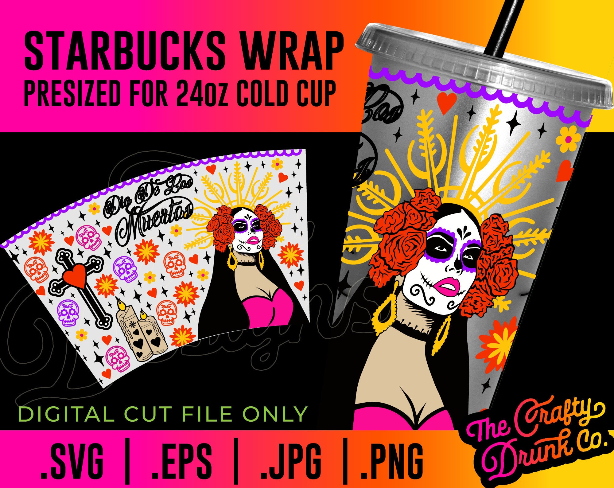 Dia De Los Muertos SVG BUNDLE Day of the Dead Svg Png - Etsy