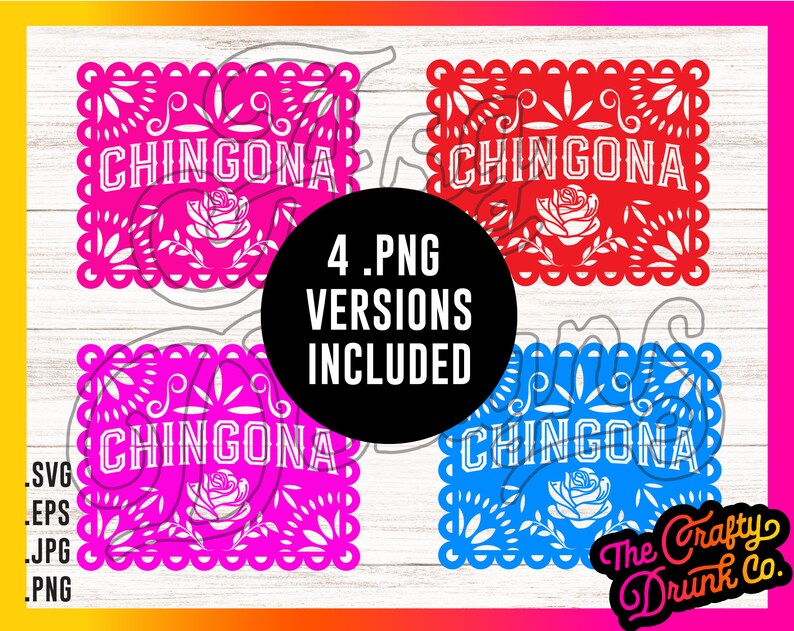 Chingona Papel Picado PNG / Chingona SVG / Chingona PNG / - Etsy
