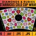Diamonds Cup Wrap SVG Diamond Cold Cup Wrap SVG - Etsy