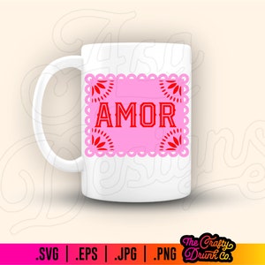 Mexican Valentines Amor Papel Picado SVG / .png .jpg / .pdf ...