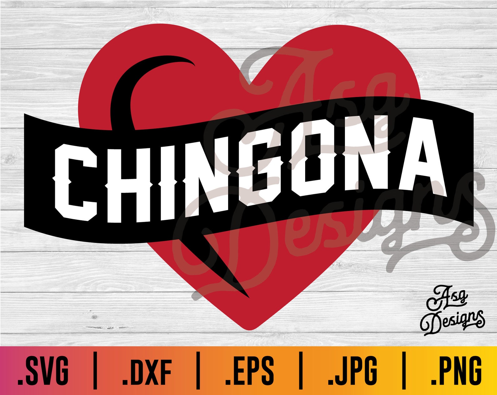 Chingona SVG - Spanish Valentine DIY Cricut Cut File - Etsy