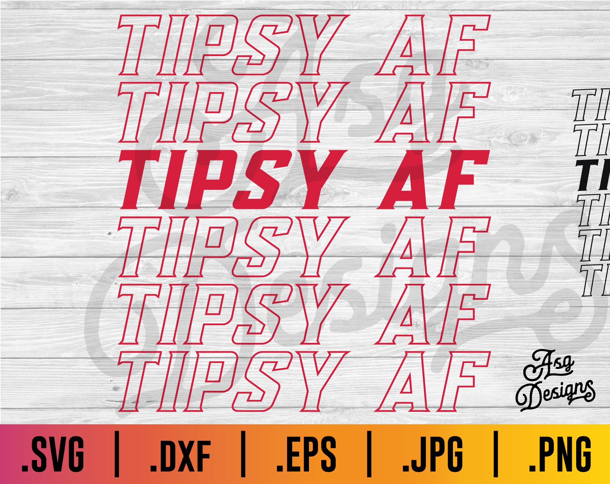 Tipsy AF Funny Drunk Svg Tipsy SVG Beer SVG Wine Svg | Etsy