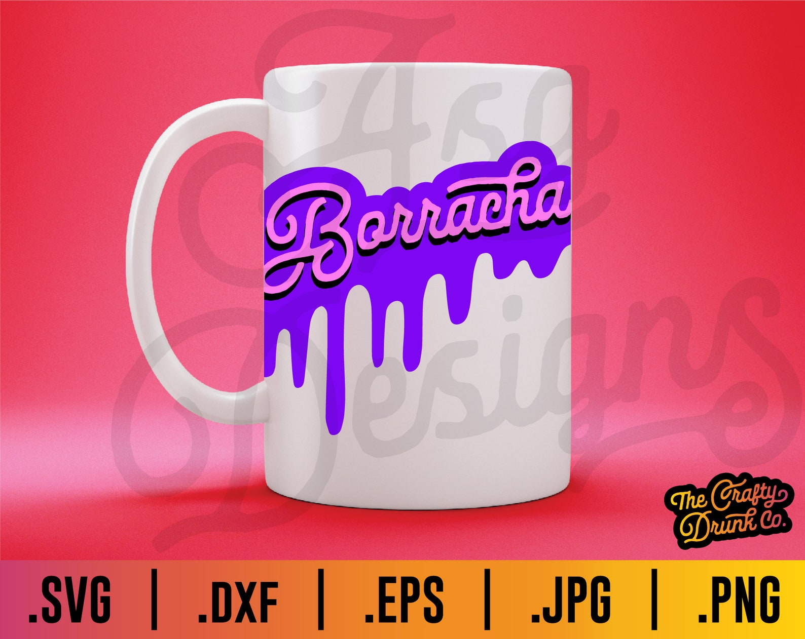 Borracha SVG Borracha Drip SVG Drunk in Spanish SVG - Etsy
