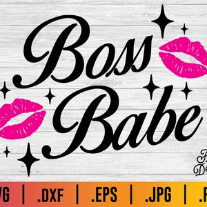 Boss Babe SVG - Boss Lady Design - Etsy