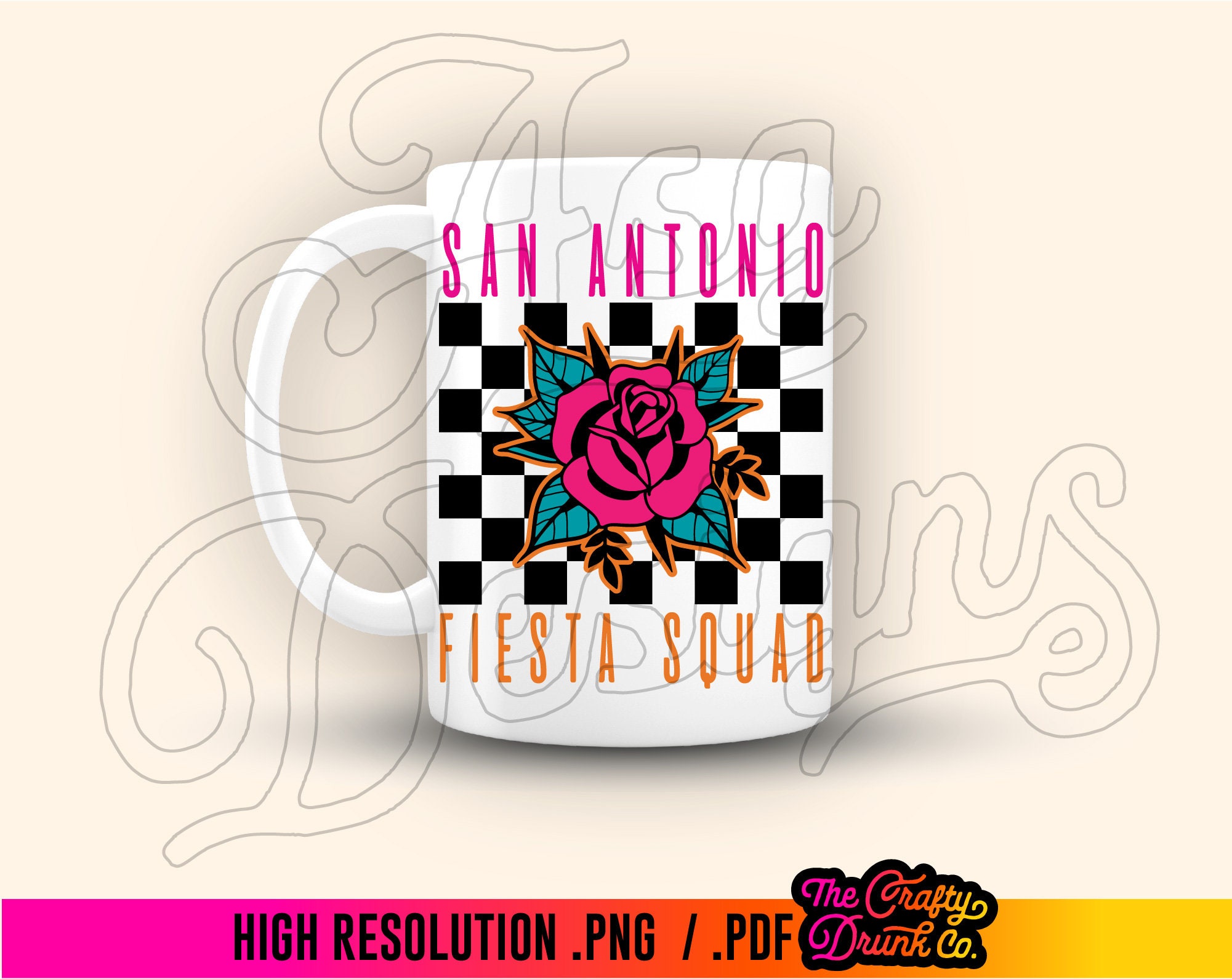 Fiesta San Antonio Texas SVG/ Roses Puro SA Sublimation Spur Fiesta ...