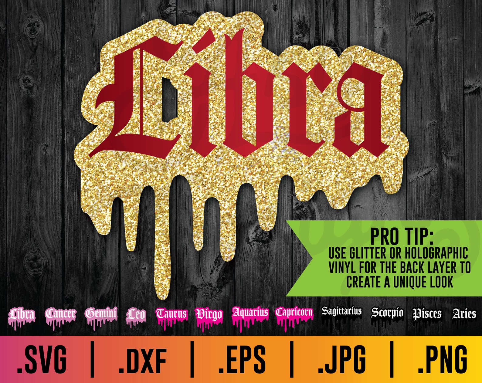 Libra SVG Drip SVG Zodiac SVG - Etsy