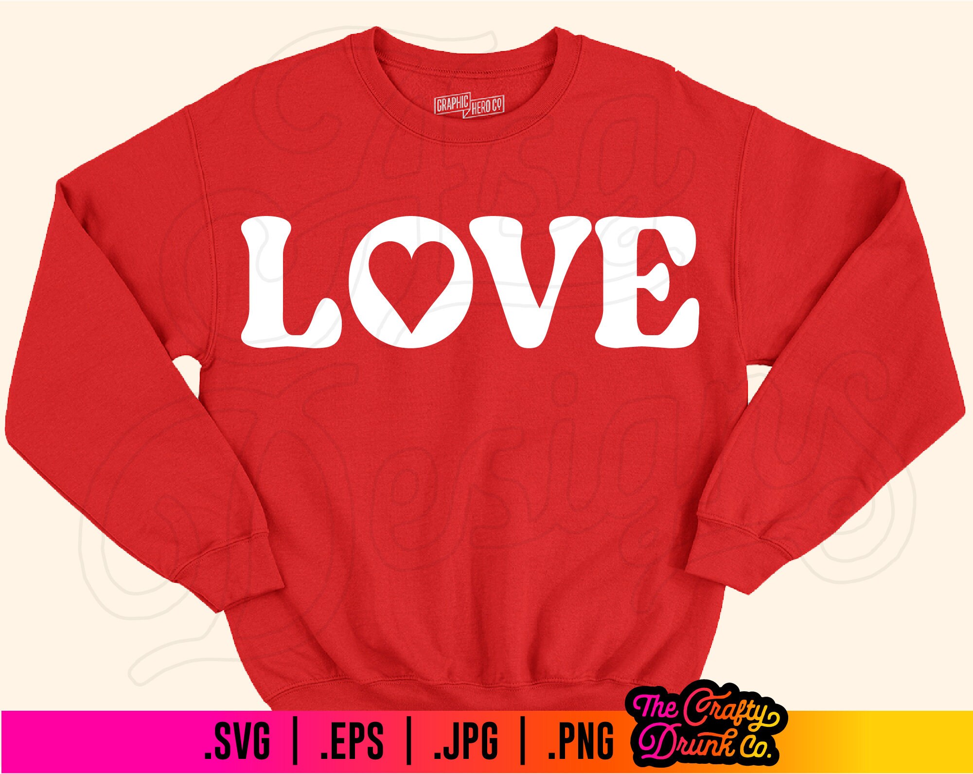 Retro Love Valentines Day SVG / .png .jpg / .pdf - Valentines ...