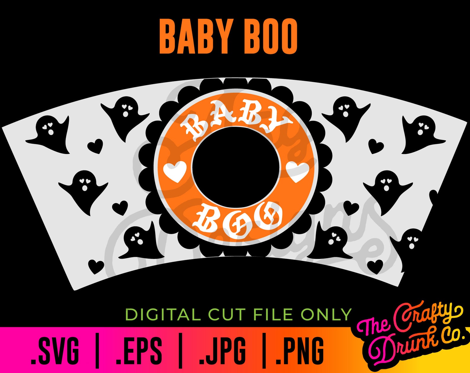 Halloween Mama Boo Baby Boo Starbucks Cup Wrap Set Ghost - Etsy