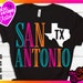 San Antonio Texas SVG / Puro SATX Sublimation Spur Fiesta Colors PNG ...
