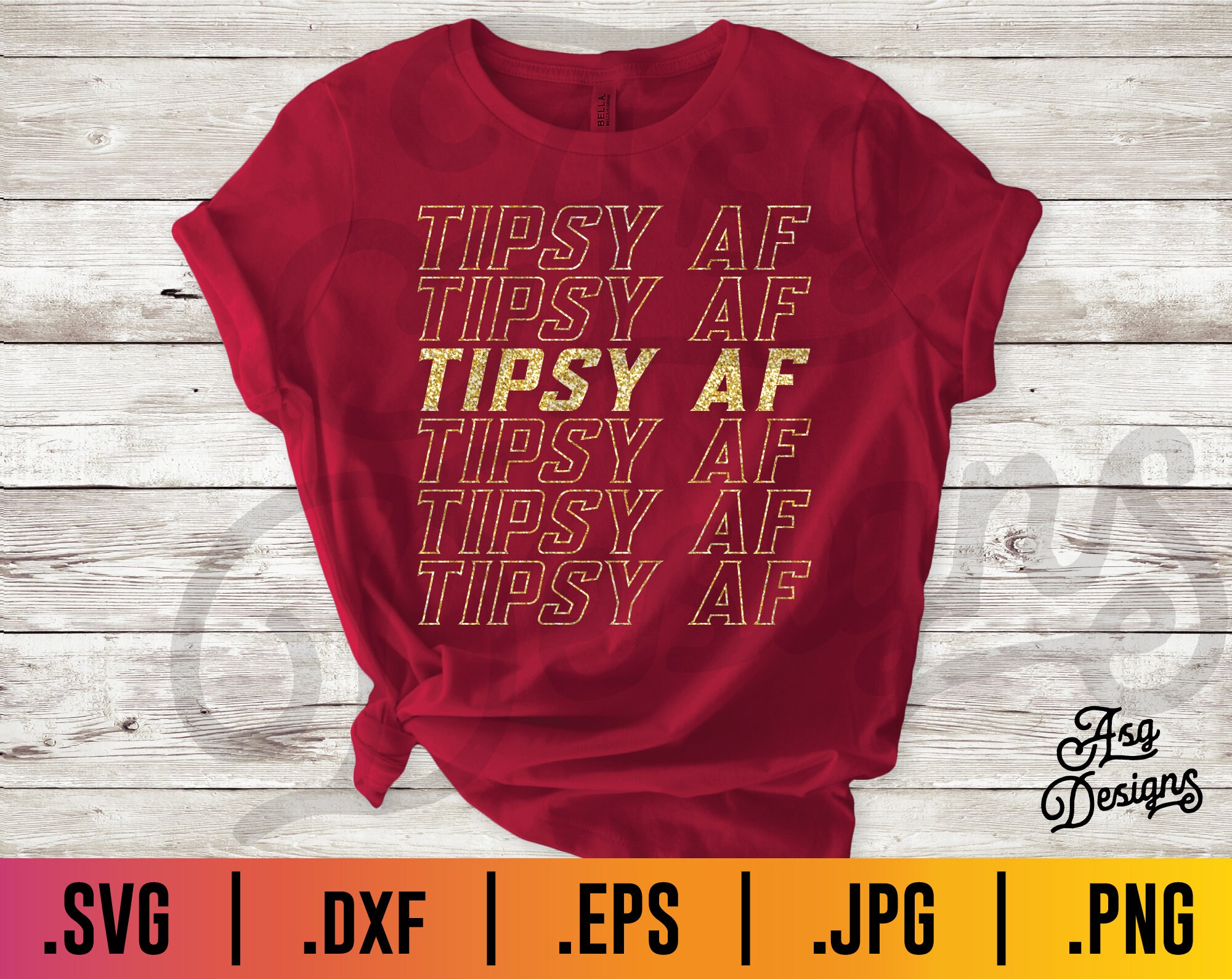 Tipsy AF Funny Drunk Svg Tipsy SVG Beer SVG Wine Svg | Etsy