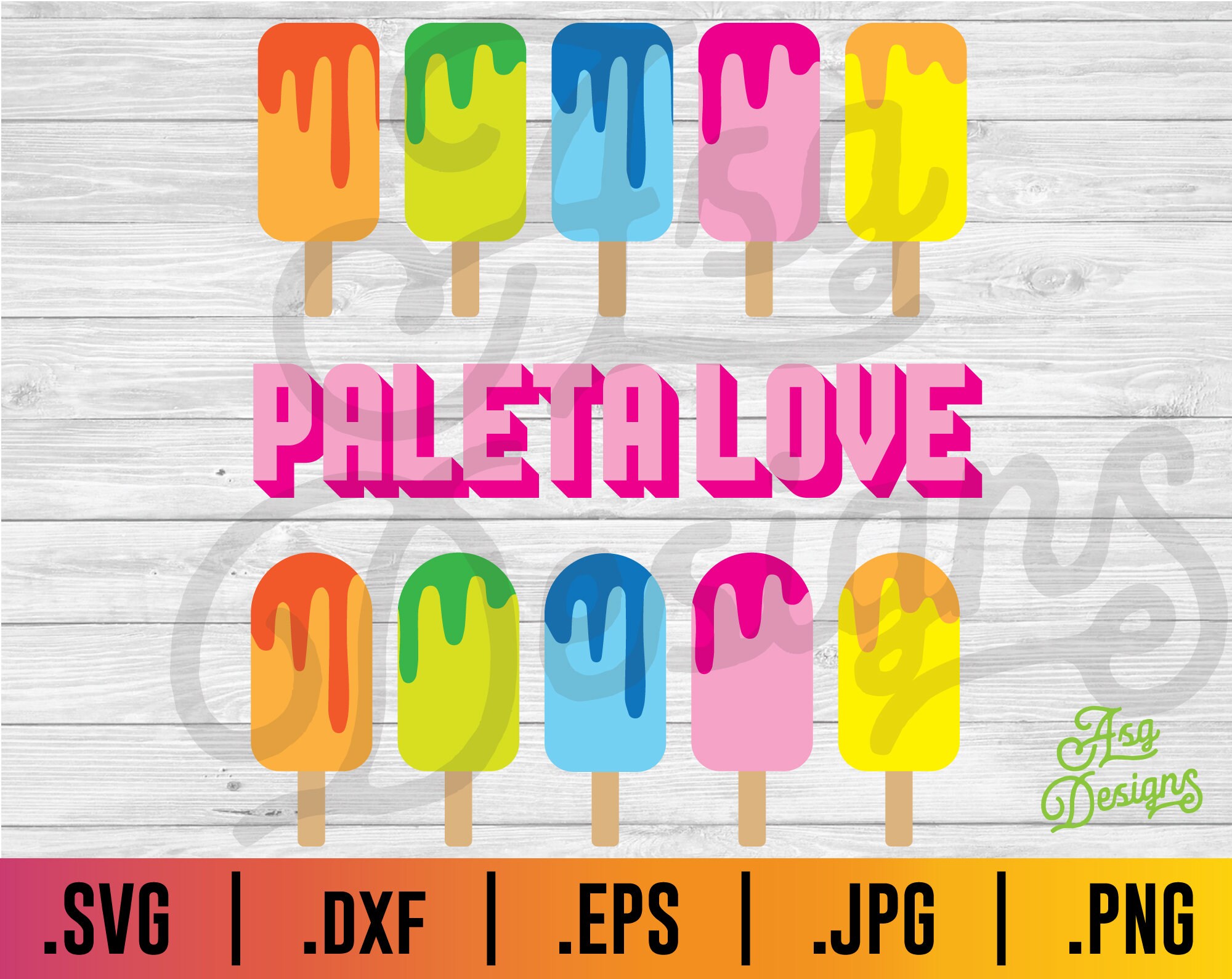 Paleta SVG Popsicle SVG Mexican SVG Fruit Bar svg | Etsy