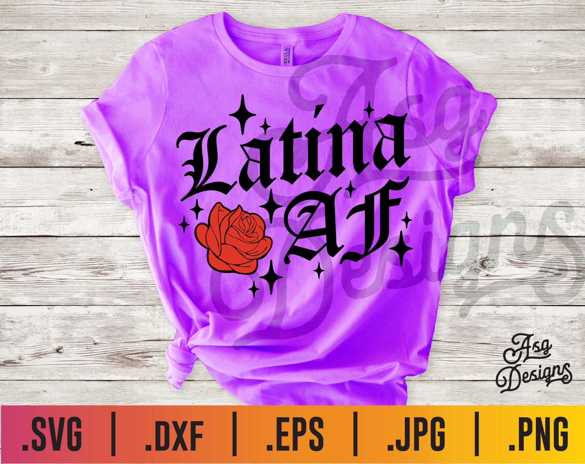 Latina AF SVG Latina Quotes and Sayings DIY - Etsy