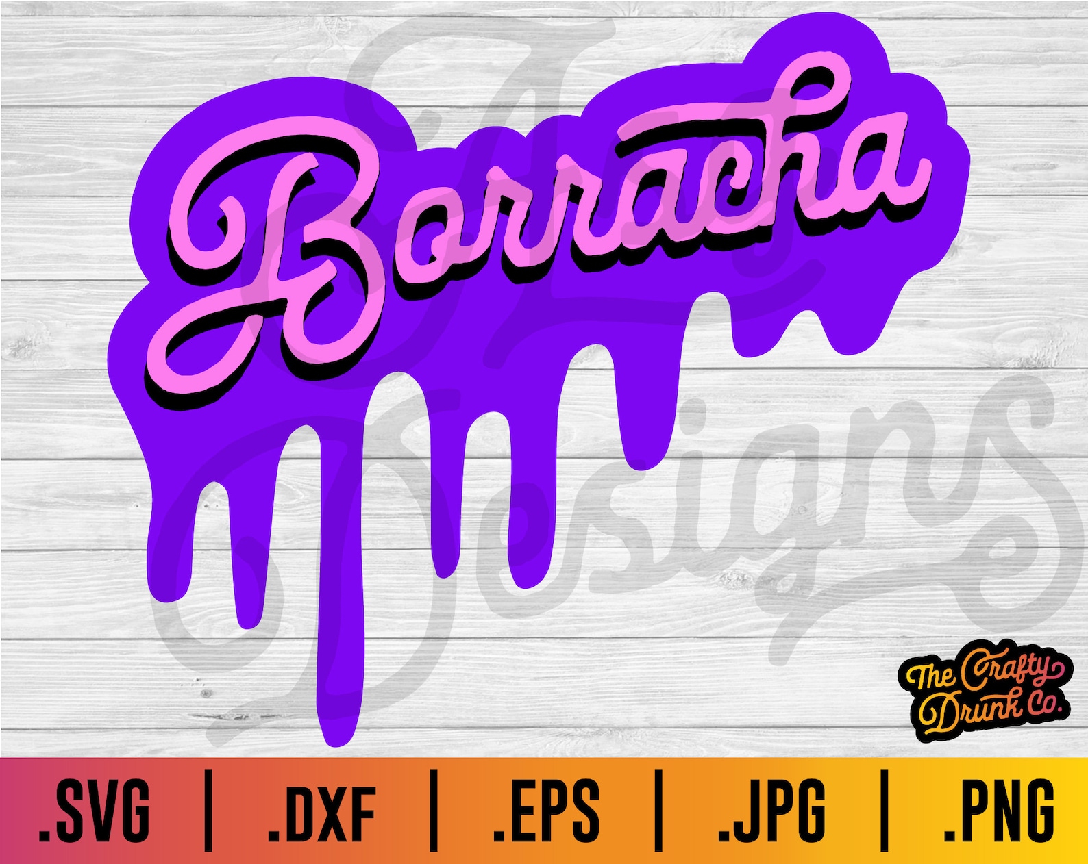 Borracha SVG Borracha Drip SVG Drunk in Spanish SVG - Etsy