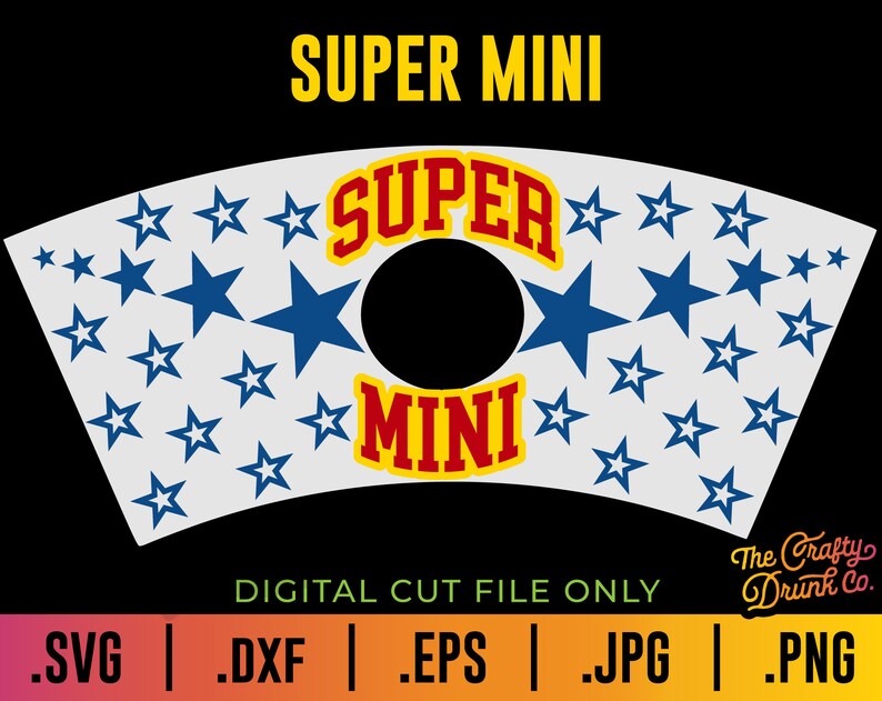 Super Mom Super Mini Cup Wrap Set Mommy and Me Starbucks cup | Etsy